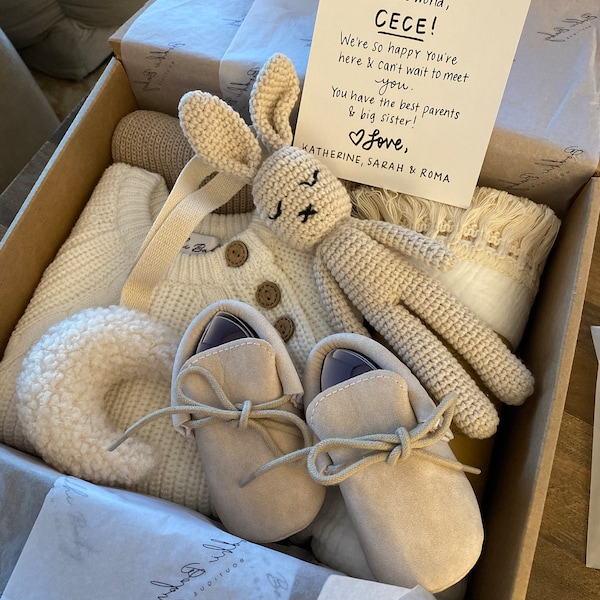 Baby Boy/girl Gift Box Set, Personalized Gift, Gender Neutral Baby Gift ...