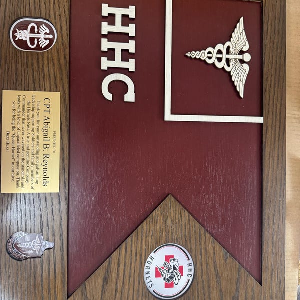 Army Medical Replica Guidon Plaque - Etsy