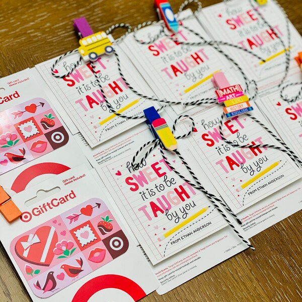 Teacher Appreciation Gift Tag, School Supplies Thank You Appreciation ...