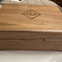 Extra Large Keepsake Box Large Wooden Box Walnut Jewelry Box Monogram ...