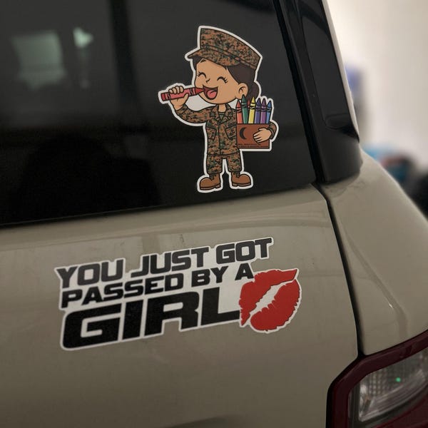 Marine Corps Enlisted Ranks Dress Vinyl Stickers, USMC Stickers ...