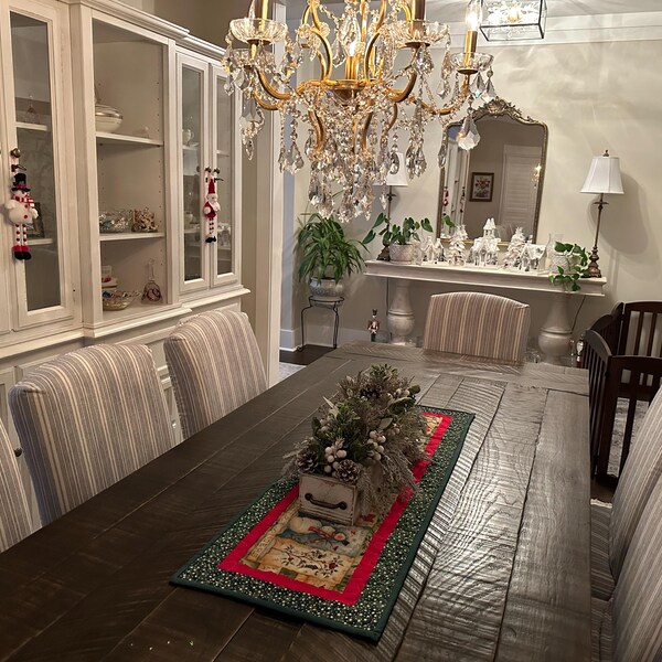 Quilted Table Runner, Quilted Fall Table Runner, Fall Runner, Quilted ...