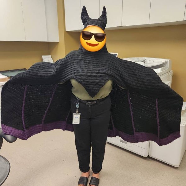 Bat Wings Crochet Cloak PATTERN TUTORIAL - Etsy