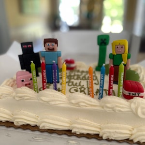 Handmade Edible Fondant RV Camping Cake Topper Set - Etsy