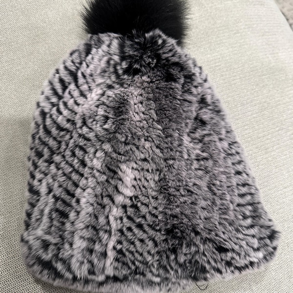 Fur Keychain, Fur Pom Pom Keychain, Black Keychain, Fox Fur Keychain ...