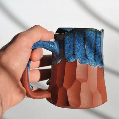 14 Oz / 22 Oz Handmade Ceramic Beer Mug, Large Coffee Mug, Large Beer ...