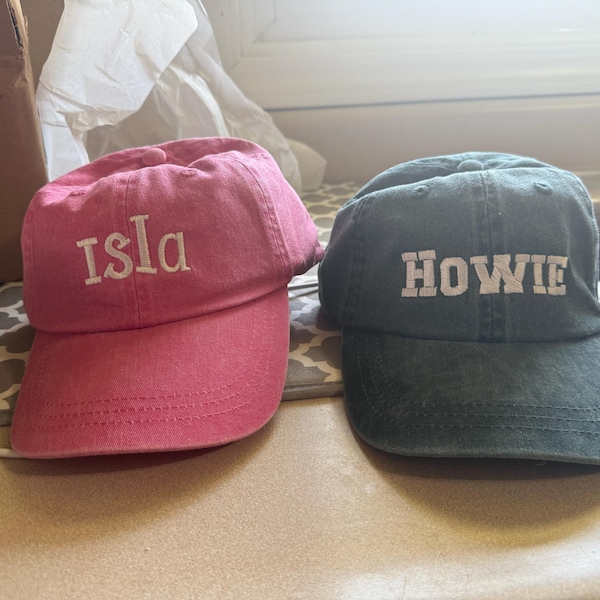 Childrens Hat, Embroidered Hat, Monogrammed Hat, Personalized Hat ...
