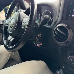 AMC Jeep Keychain - Leather Fob - Etsy