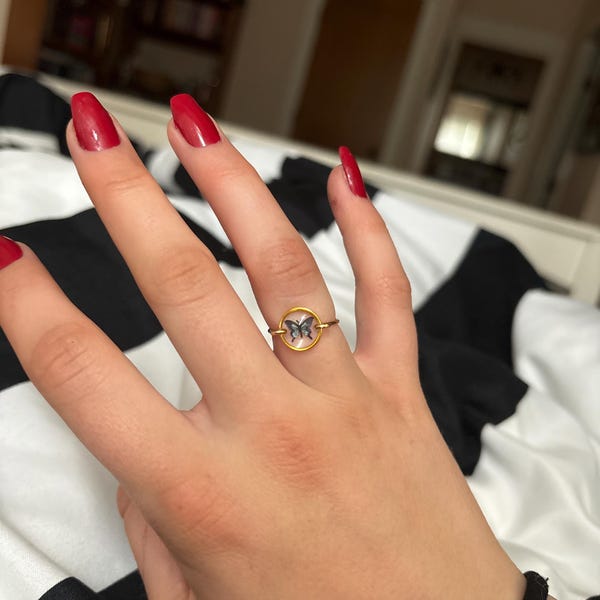 The Ellie Ring - Jewelry, Rings, Silver, Gold, Handmade, Resin ...