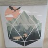 A D20 Scene Poster | Dnd Gift | Dungeons and Dragons Present | Rpg ...