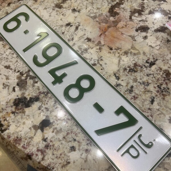 Kingdom of Saudi Arabia KSA Arab Arabic Euro European License Plate ...