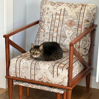 Round Pouf Stool, Bedroom Pouf, Footstool Ottoman, Tufted Stool, Piano ...