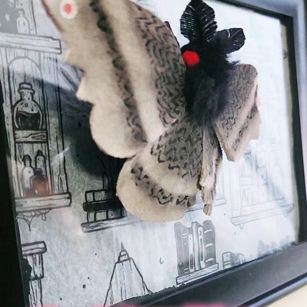 Hercules Moth , Needle Felted, Moth Figurine, Decoration, Handmade ...