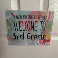 French Teacher Classroom Door Sign, Bienvenue Classroom Sign Custom ...