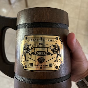 Dungeons and Dragons, Dungeon Master Personalized Mug, I Am DM That's ...