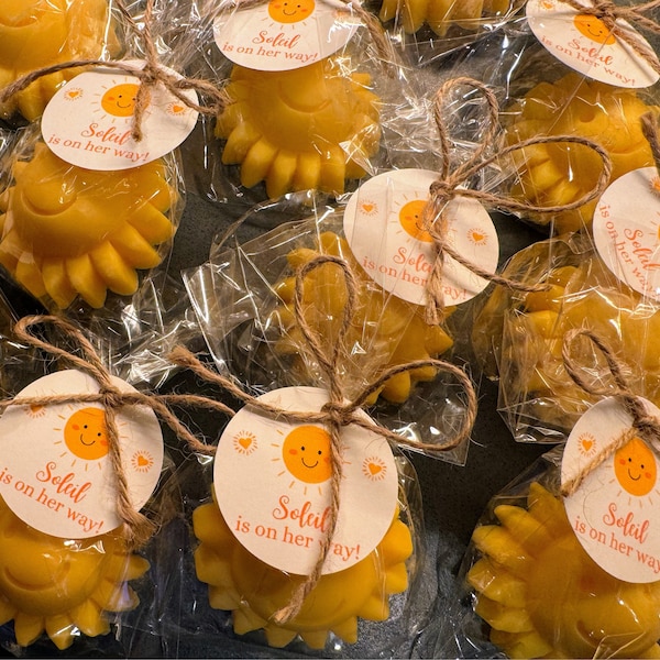 Sun Baby Shower Soap Favors Sunshine Soap Here Comes the Son Soap Baby ...