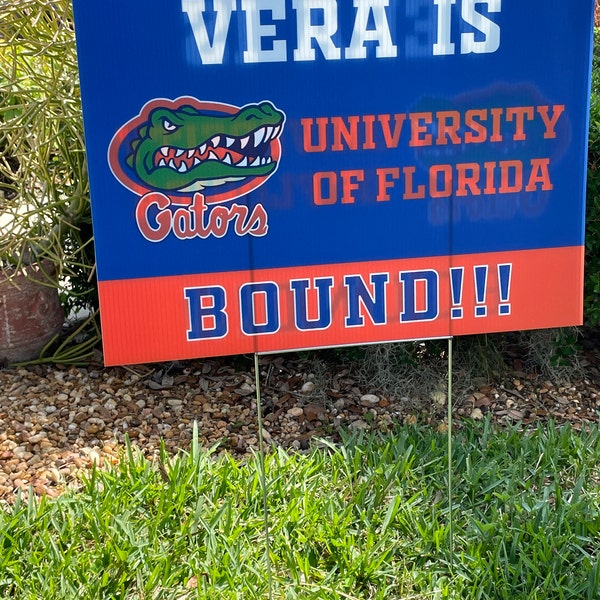 College Bound Yard Sign Senior Graduation Sign College Bound Gift ...