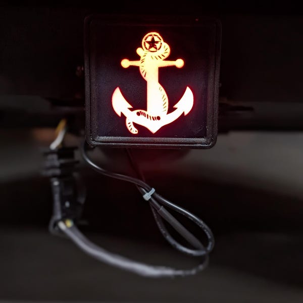 Design Your Own Custom LED Hitch Cover - Brake Light - Online - Etsy