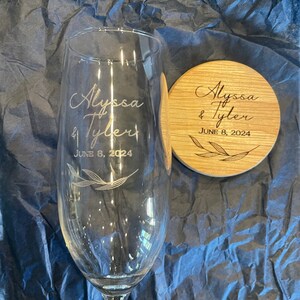 Custom Name Wine Glasses Etched Glass Personalized With Any Name, Art ...
