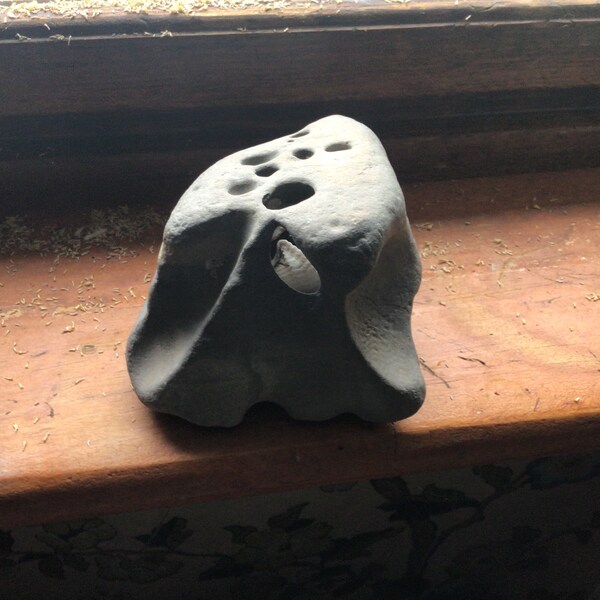 7oz Genuine HOLEY HOLED STONE Natural Indent Void Hole Indentation ...