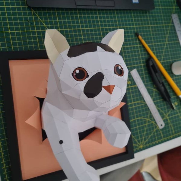 Cat 3d Paper Craft SVG and PDF, DIY Papercraft Cat Model Template ...
