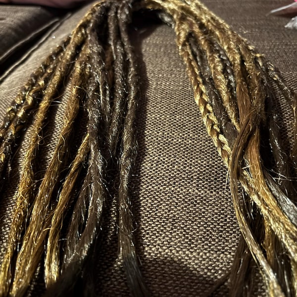 Boho Locs Extensions, Light Brown Dread Dark, Partial Dreads Accent ...