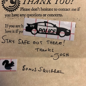 Police Interceptor Vinyl Easter Egg Micro Decal Windshield Chaser ...