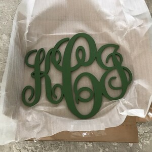 Gold Monogram Wall Hanging Wall Letters Custom Painted - Etsy