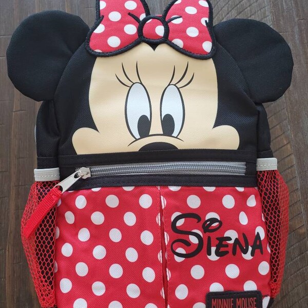 Personalized Minnie Mouse 10 Inch Mini Backpack With Harness - Etsy