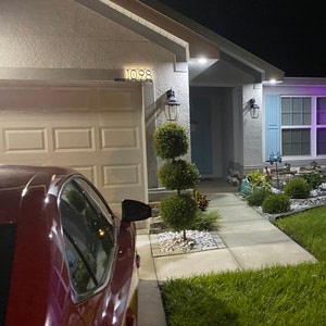 Lit House Numbers Sign With Led Bar on the Top for Backlit Modern ...