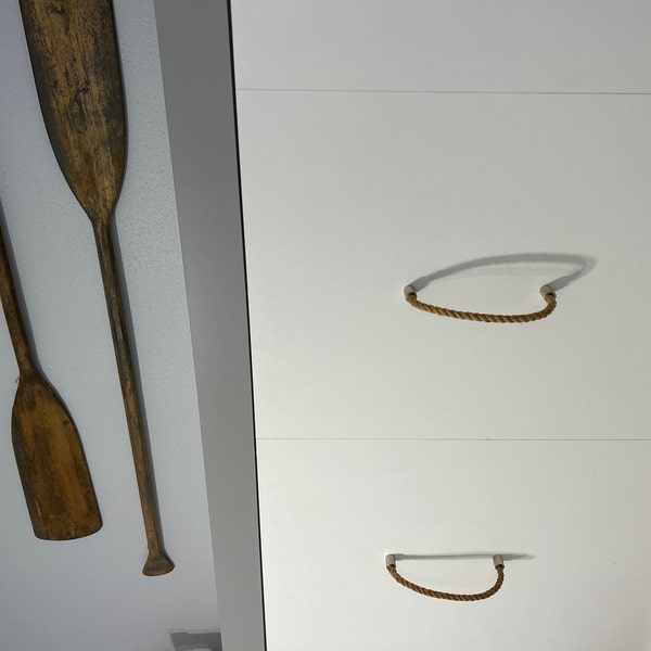 Nautical Sisal Rope Drawer Pulls - for Drawers Cupboards - Scandinavian ...
