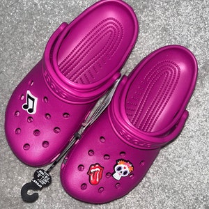 Shoe Charms to Fit Crocs Pvc Rubber Mix Styles Lips Kiss Butterfly ...