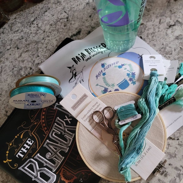 PDF Pattern - Baja Blessed, Intermediate Taco Pop Culture Embroidery ...