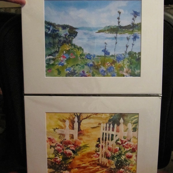 Watercolor of Potts Point, Harpswell, Maine Giclee Fine Art Print. 8x10 ...