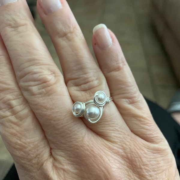 Disney Themed Wire Wrapped Ring - Sterling Silver OR Gold Tone - With ...