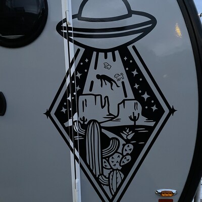 Alien Abduction SVG, Desert UFO Svg, Desert Night Landscape, Outer ...