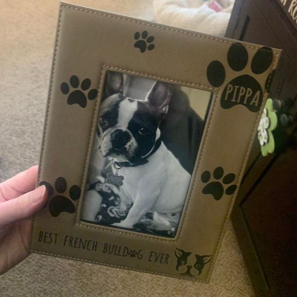 Personalize-best French Bulldog Ever-dog Photo Frame-french Bulldog ...