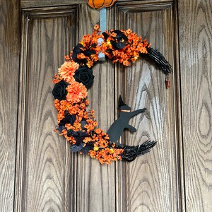 Bat Moon Wreath Bat Wall Hanging Bat Wall Decor Halloween - Etsy