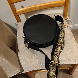 Slim Retro Purse Strap, Geometric Pattern, Replacement Crossbody Strap ...