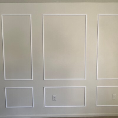 Self-adhering Wall Paneling Kit Pre-cut Wall Molding Kit Accent Wall ...