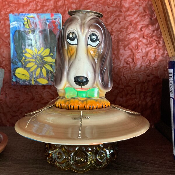 Sepia Wolf Art Native American Medicine Box 1930s Wolf Spirit Box ...