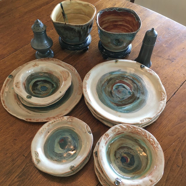 Pottery by Jessie Ceramic Dinnerware & Serving by PotterybyJessie
