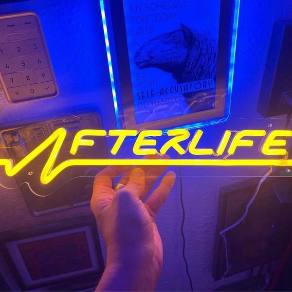Afterlife LED Neon Sign: Cyberpunk Game Room Wall Decor - Etsy