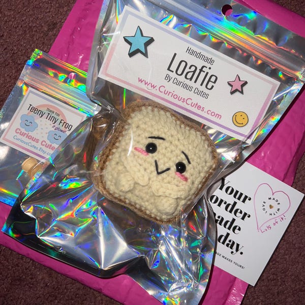 Bread Loaf Plush Bread Plushie Bread Stuffed Bread Kawaii Happy Bread ...