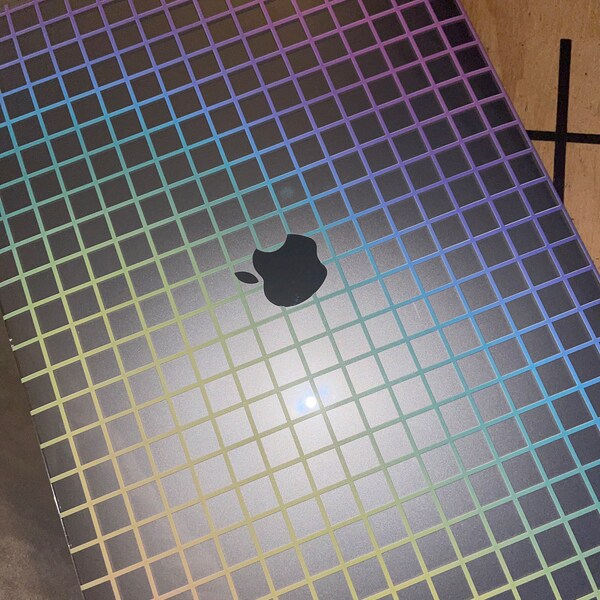 Geometric MacBook Case Rainbow Grid MacBook Pro 13 16 15 Air 13 Inch ...