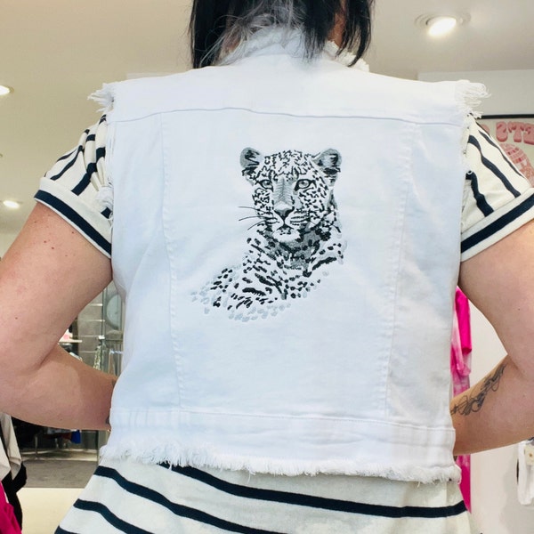 Cheetah Machine Embroidery Design, Leopard Embroidery Pattern, Wild Cat ...