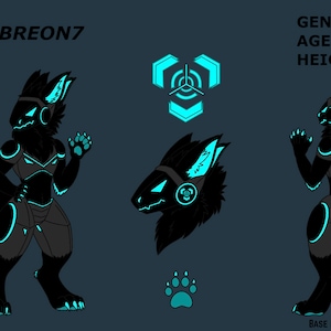 Protogen Reference Sheet Base - Etsy