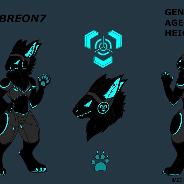Protogen Reference Sheet Base - Etsy