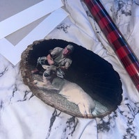 Best Friend Gift, Tree Slice Art, Wood Slab Decor, Birthday Gifts for ...