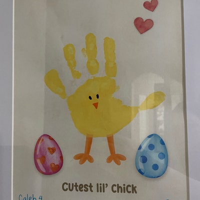 Hello Spring Flower / Handprint Art Craft / Happy Easter First - Etsy